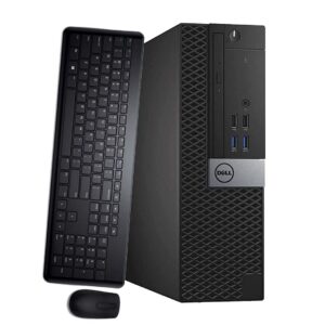 dell optiplex 3040 sff desktop computer intel quad core i5-6500 3.2ghz up to 3.6ghz 16gb ram 512gb ssd built-in wifi & bluetooth hdmi dual monitor support wireless keyboard & mouse win10 pro (renewed)