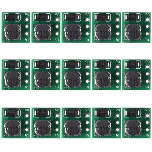 15pcs 0.9-5v to 5v dc-dc step up power module 1.5v 1.8v 2.5v 3v 3.3v 3.7v 4.2v to 5v voltage boost converter board