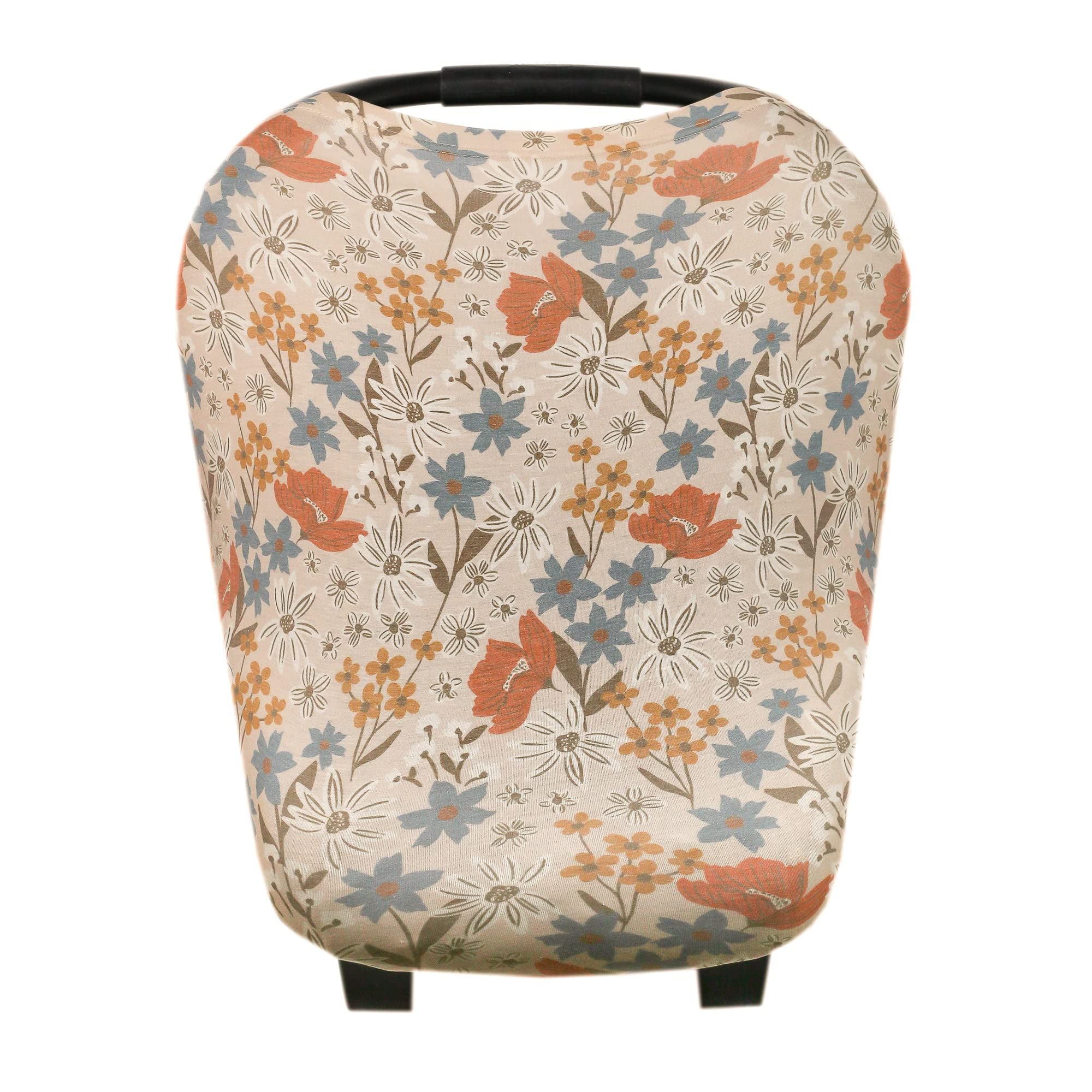 Copper Pearl Multi-Use Cover: Car Seat Covers, Nursing Cover, and Stroller Cover for Sun - Stretchy Fabric, All-Season Use, Stylish Designs, Easy Access for Moms - Eden