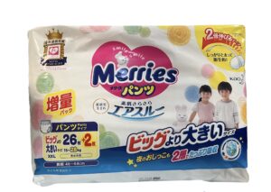 japanese diapers pants merries, pull up pants (xx-large)