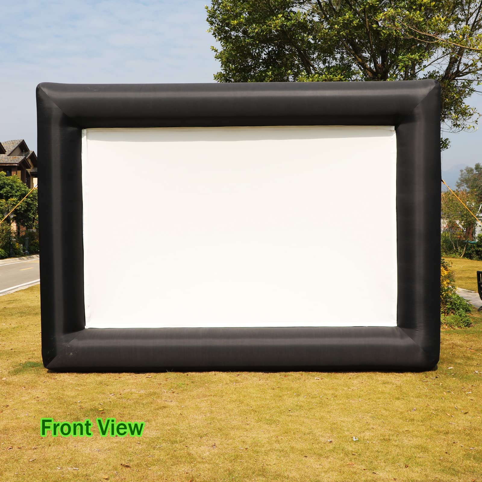 staelea 16ft Inflatable Movie Projector Screen, Indoor and Outdoor Projector Screen with Carry Bag for Front and Rear Projection