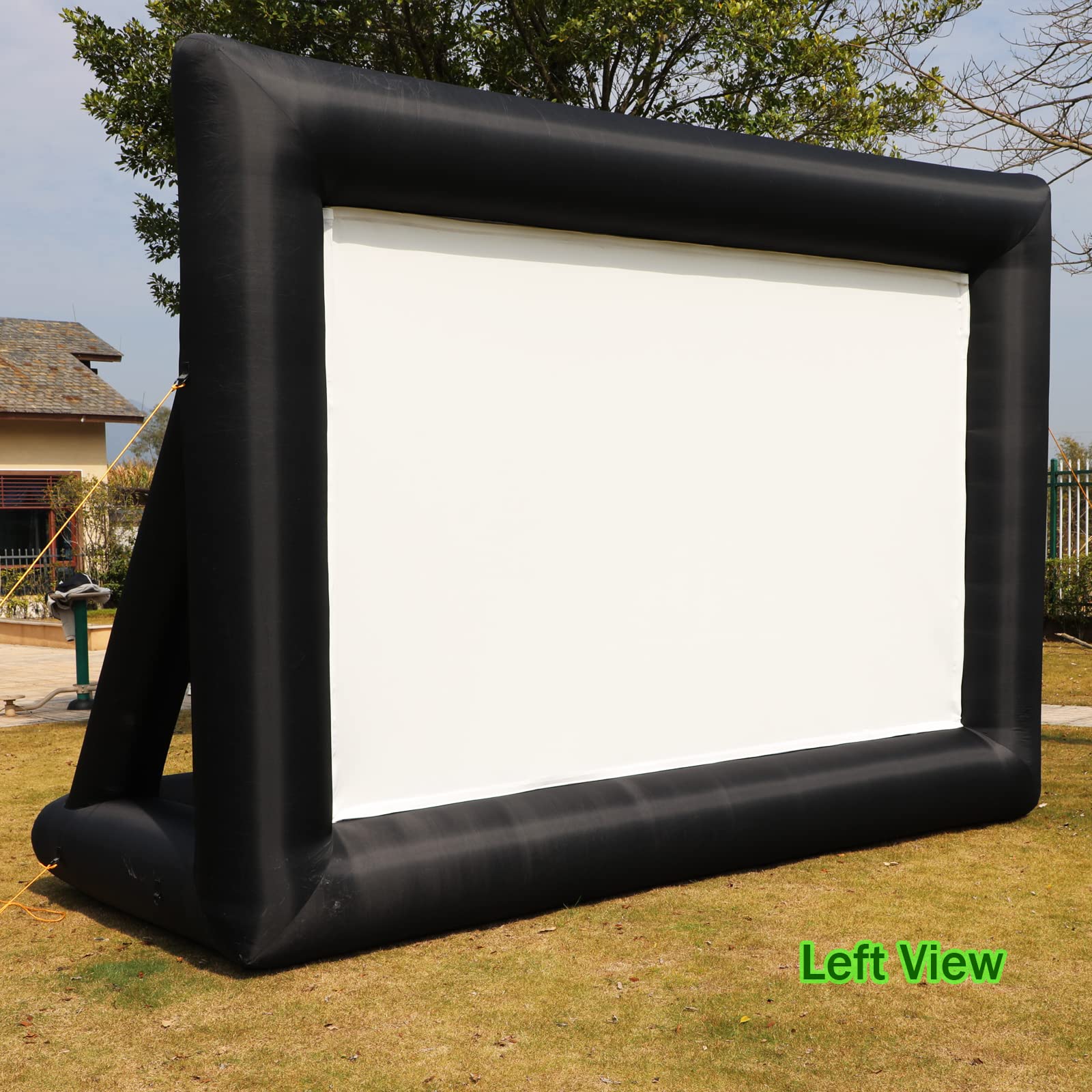 staelea 16ft Inflatable Movie Projector Screen, Indoor and Outdoor Projector Screen with Carry Bag for Front and Rear Projection