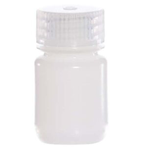 cole-parmer essentials economy wide-mouth plastic bottle, hdpe, 30ml (1oz); 72/pk