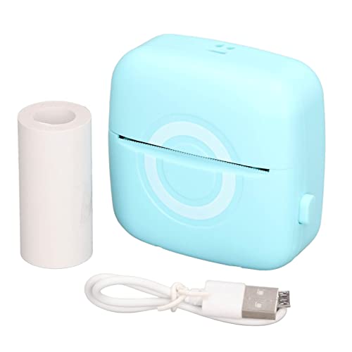 Jiawu Mini Printer, oneclick Print Photo Printer, Long Battery Life for Home Office Student use for School and Work