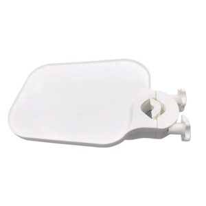 OUBO Adjustable White Pole Post Mounted Square Utility Access Shelf Tray US100 Holders Fit on Any Chair