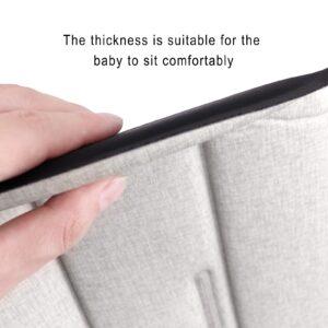 Stroller Pad, Baby Stroller Pad, Baby Stroller Cushion Pad, Stroller Seat Pad, High Chair Pad, with Five-Point Seat Belt Hole Design, Soft and Comfortable, The Baby Sits More Comfortably