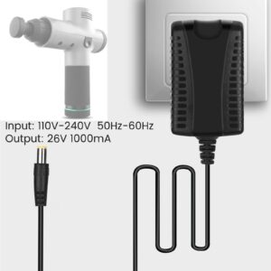 TEVSINPO Massage Gun Charger for Hypervolt Massage Gun HPI5300000100 53000 001-00 Charger for Hyperice 42000 038-00 Battery Charger AC/DC Adapter SK03T1-2400100Z Power Cord Supply