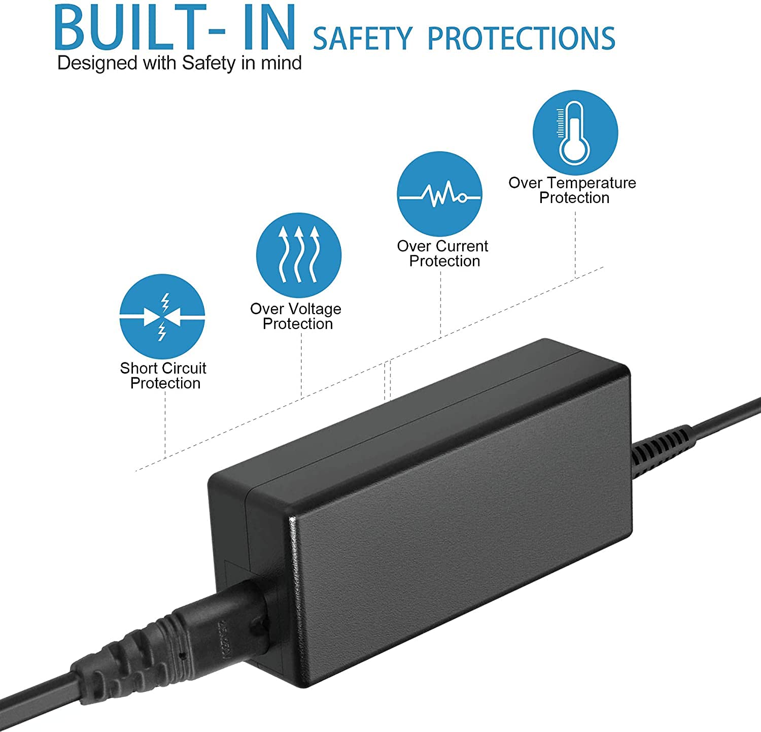 Marg AC Adapter for Acer H277HU UM.HH7EE.008 27 Widescreen LED Backlit LCD IPS Monitor, T232HL ABMJJZ T272HL bmjjz 23'' 27'' HN274H HR274H Touchscreen IPS LED LCD Monitor Power Supply