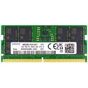 a-tech 16gb ddr5 4800mhz sodimm pc5-38400 cl40 1rx8 1.1v so-dimm 262-pin laptop notebook ram memory module m425r2ga3bb0-cqk