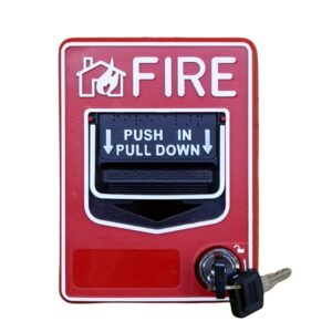 tokatuker emergency alarm station with key conventional dual action manual call point pull fire alarm panic button sos switch for alarm siren or panel