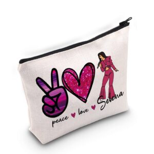 blupark song makeup bag singer song gift singer fan gift singer inspired cosmetic bag music gift (peace love se)