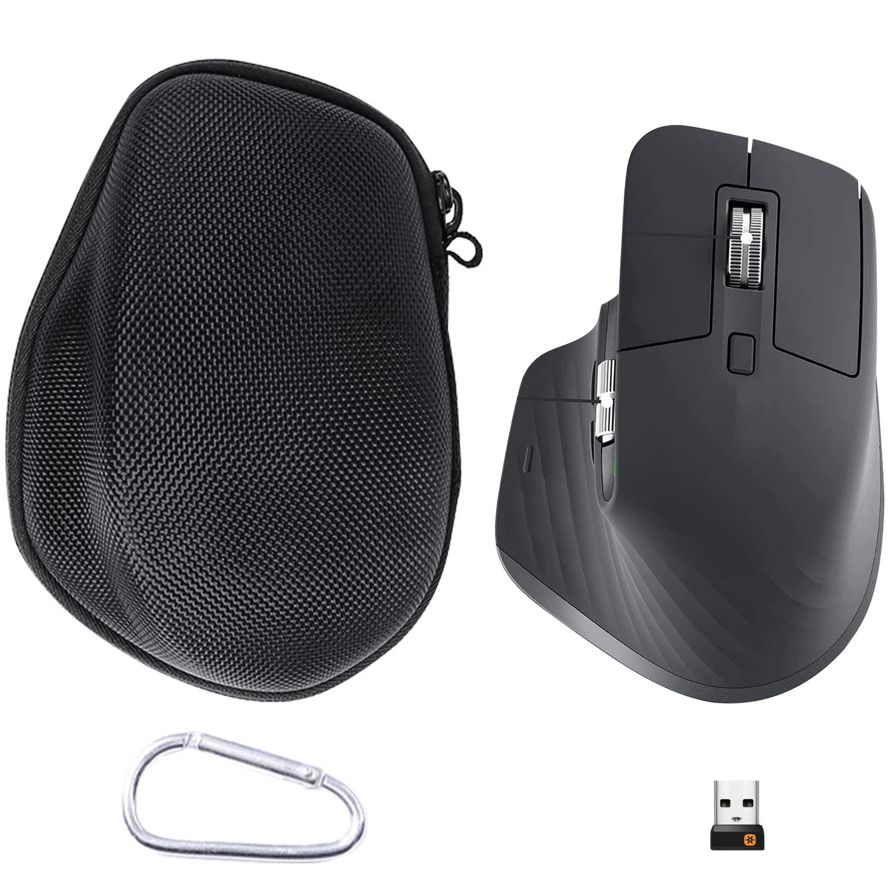 co2CREA Hard Case Replacement for Logitech MX Master 3 Master 3S Advanced Wireless Mouse (Graphite Black Case)