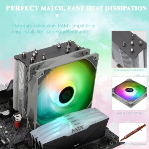 Thermalright Assassin King 120 SE ARGB CPU Air Cooler, AK120 SE ARB, 5 Heatpipes, TL-C12C-S PWM Quiet Fan CPU Cooler with S-FDB Bearing, for AMD AM4/AM5/Intel LGA1700/1150/1151/1200