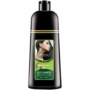 Maani NONI BLACK Professional Oil Hair Dye Color Shampoo 500 ML: Instant Fast Acting Long Lasting for Gray Hair Colors Hair in Minutes