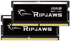 g.skill ripjaws ddr5 so-dimm series ddr5 ram 32gb (2x16gb) 4800mt/s cl34-34-34-76 1.10v unbuffered non-ecc notebook/laptop memory sodimm (f5-4800s3434a16ga2-rs)