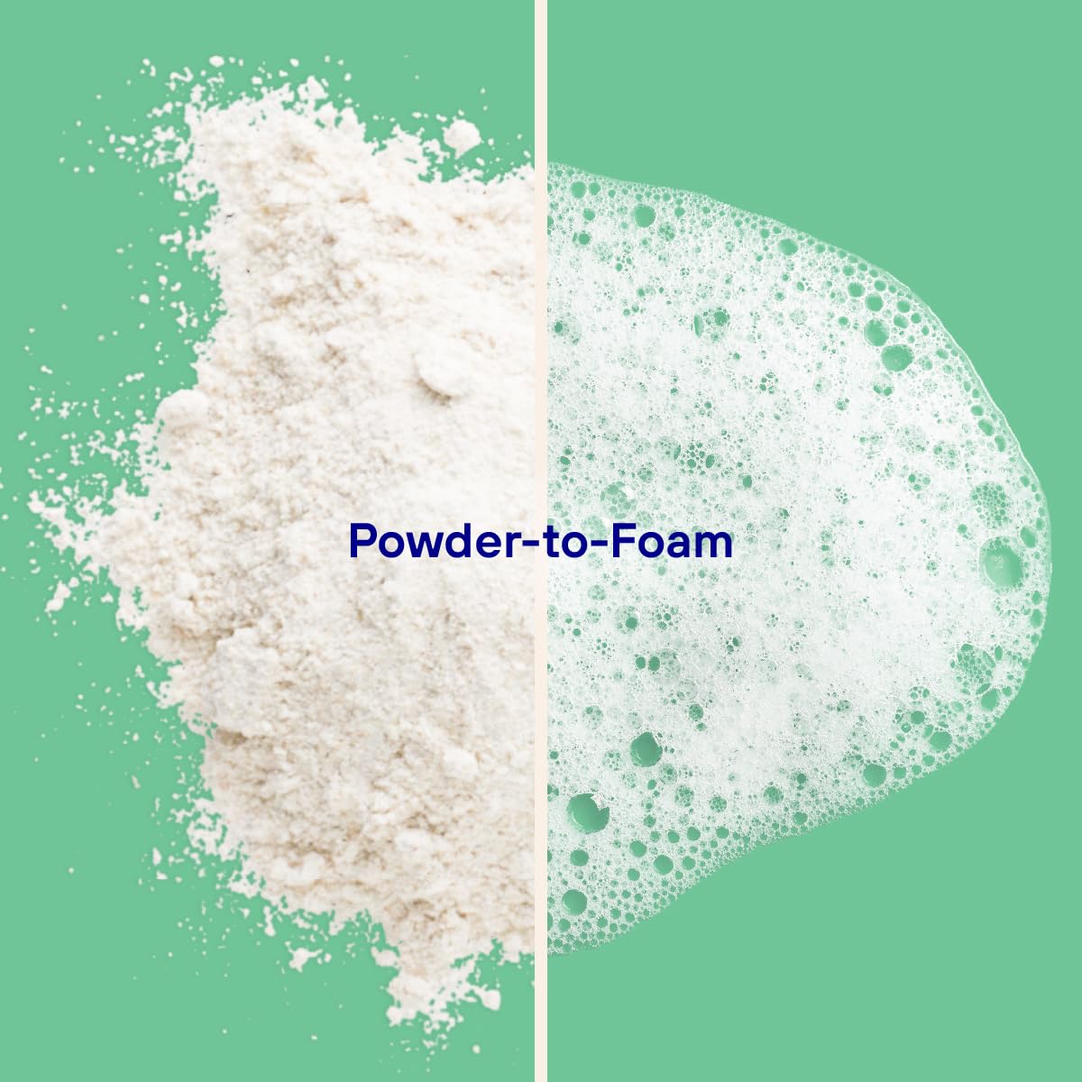 Exfoliating Foaming Powder Shampoo for Dandruff | 20x Washes | Vegan, Eco-Friendly, Tea Tree, Salicylic Acid 0.7 Oz Mini Aluminum Bottle