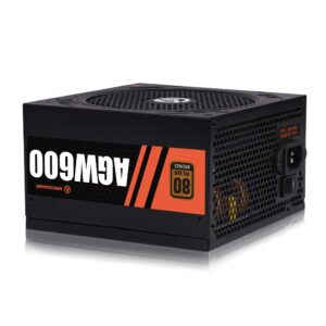 Power Supply 600W 80+ Bronze Certified PSU (ARESGAME, AGW600)