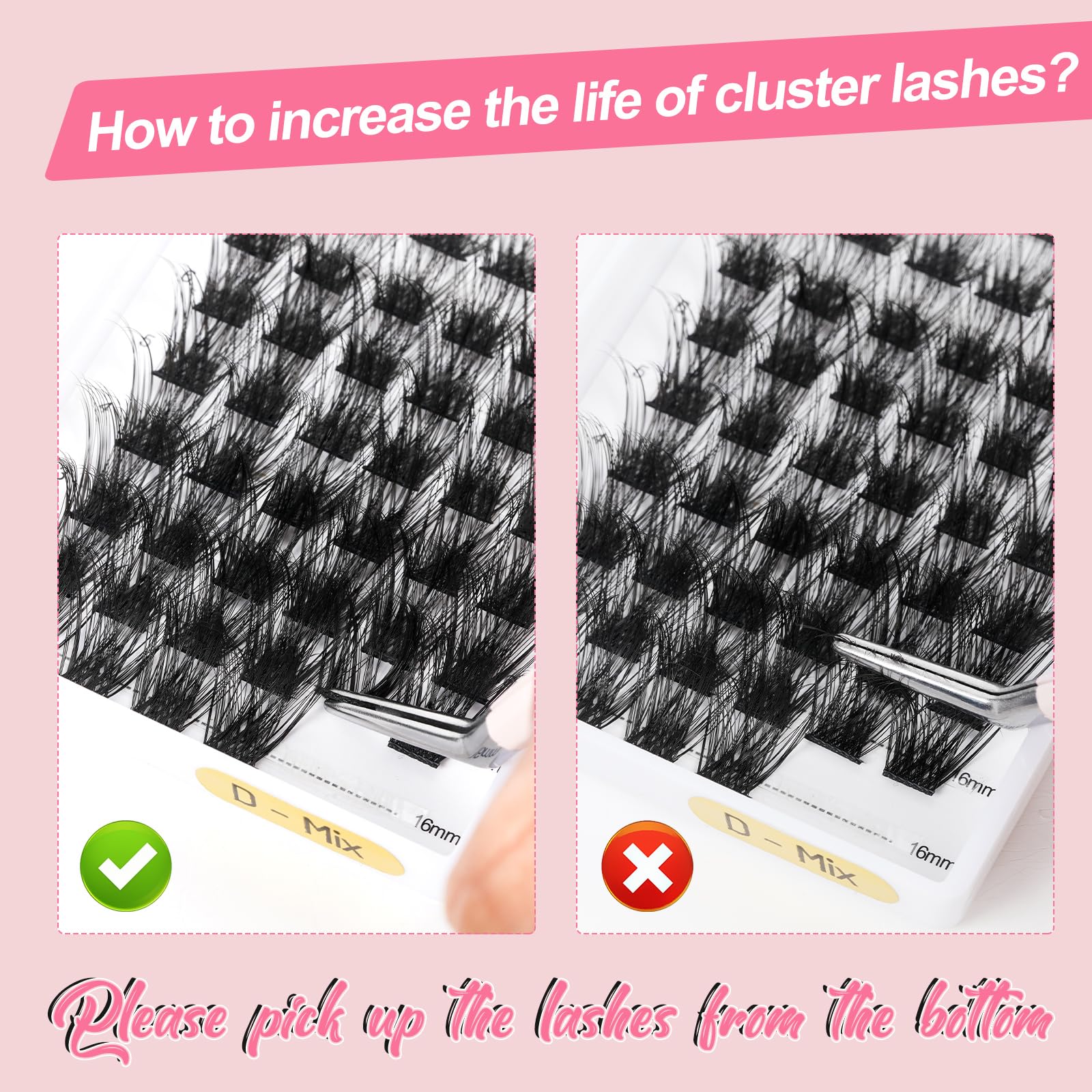 DIY Eyelash Extensions 78pcs Crislashes Mixed Eyelash Clusters 8-16mm D Curl Volume DIY Cluster Eyelash Extensions for Home Use(H-D Curl Mix8-16mm)