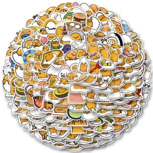 gudetama stickers 210pcs japanese lazy egg stickers stickers,for water bottle,laptop,luggage，phone,skateboard stickers for teens girls kids vinyl stickers