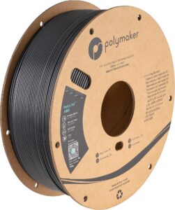 polymaker abs filament 1.75mm dark grey, abs 3d printer filament 1.75mm heat resistant 1kg - polylite abs 3d printing filament 1.75mm, strong & durable, dimensional accuracy +/- 0.03mm