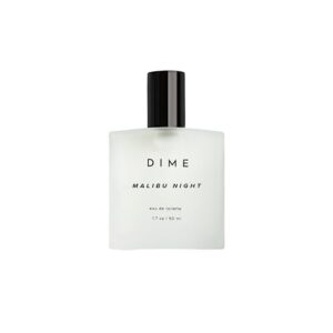 dime beauty perfume malibu night, 1.7 oz / 50 ml - light and floral musk scent, hypoallergenic, clean perfume, eau de toilette for women