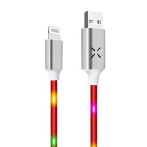 wsgp iphone compatible charging cable, voice control light up, 3.3ft fast charing high speed data sync transfer cord, fit for iphone 13/13 pro max 12 pro max 12 11 x xs xr ipad, airpods pro (pink)