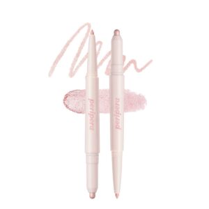 peripera sugar twinkle duo eye shadow stick (03 glimmering pink) - shimmer, highlighter, convenient eye shadow cream