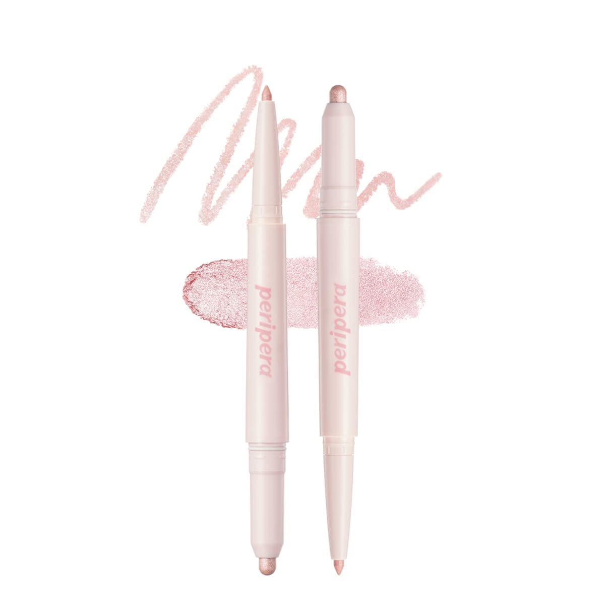 Peripera SUGAR TWINKLE DUO EYE SHADOW STICK (03 GLIMMERING PINK) - Shimmer, Highlighter, Convenient Eye Shadow Cream