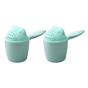 luozzy 2pcs baby bath rinse shampoo cups baby bath rinse cups bath rinsers wash hair cup for baby toddlers, blue