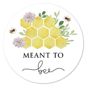 bee meant to bee stickers, 1 inch mint to be wedding party favor sticker labels, 120-pack