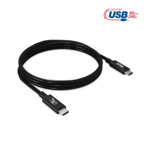 Club 3D CAC-1576 USB4 Gen3x2 Type C to Type C Bi-Directional Cable with 240W Charging, 40Gbps Data Transmission and Supports 8K60Hz Video 1m - 3,28ft