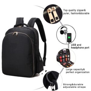 MAXPAND Portable Backpack Bag for Barbers Hairdressings Backpacks for Clippers and Supplies Barbers Organizer with USB Port Hairdresser Tool Bag, XR-2128