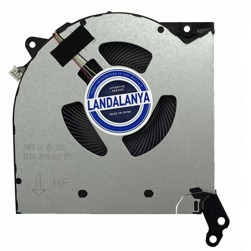 LANDALANYA Replacement New CPU and GPU Cooling Fan fLenovo Legion （ Y7000P R7000P RTX3060 2021 ） Legion 5-15IMH05H Y550-15E 2021H Series DC10V 0.8A DFSAL12E064860 FNK9 DFSAL12E164810 FNKA Fan