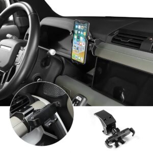 yiwang alumium alloy dashboard side mobile phone holder trim for land rover defender 90 110 2020-2022 car accessories (style j)