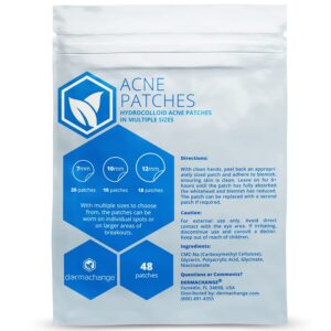 hydrocolloid acne patches for pimples, zits and blemishes - absorbing zit patches for face - acne dots for sensitive skin - fast drying acne stickers and zit stickers for face