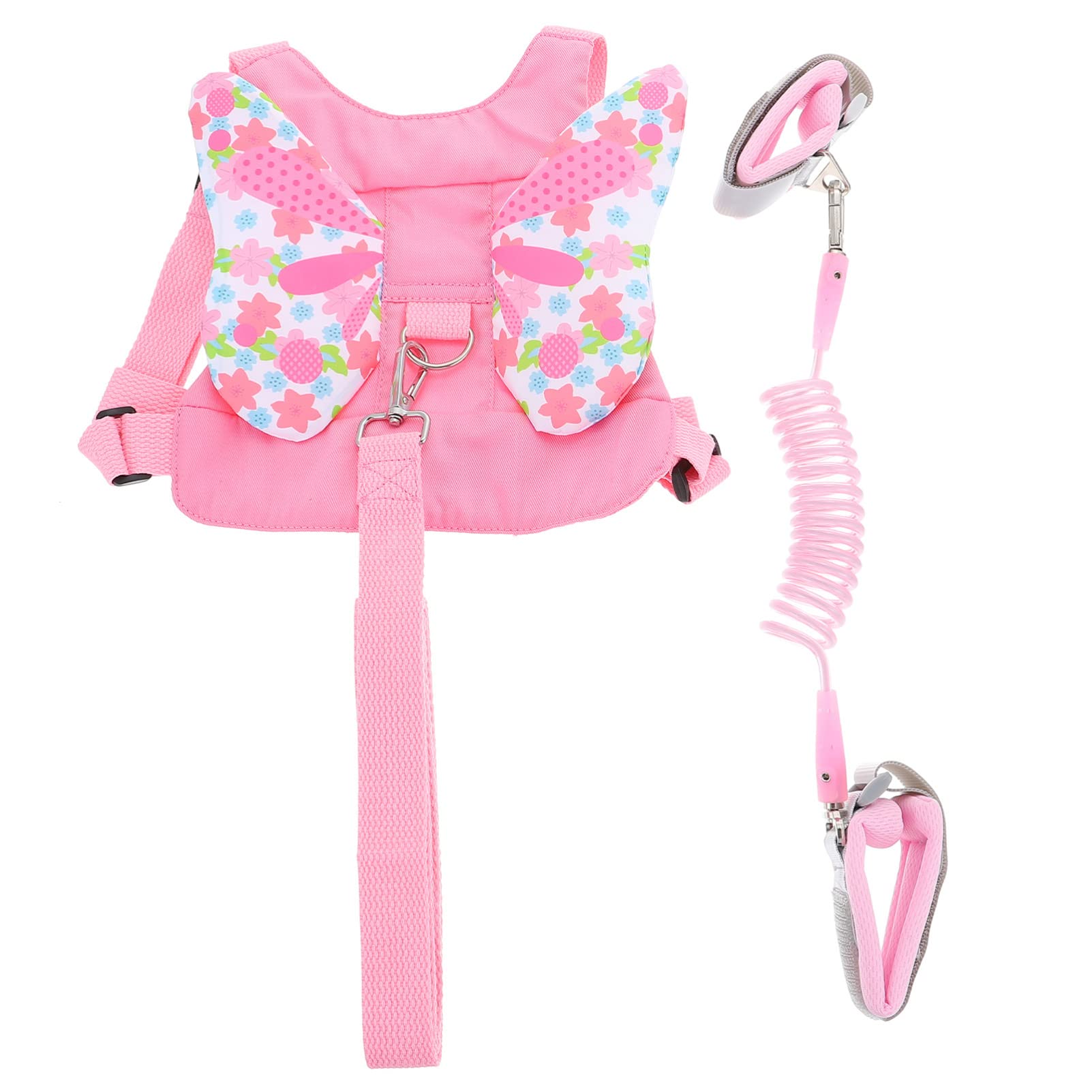 BESPORTBLE 1 Set of Kids Safety Harness Leash Toddler Leash Walking Harness Wristband Assistant Strap Back Belts for Girls (Pink) Toddler Harness with Leash