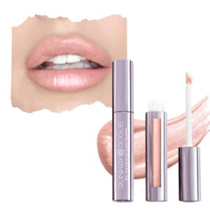 runway rogue luxgloss lip gloss, high-pigment shimmer pale-nude lip gloss, ‘photo filter’