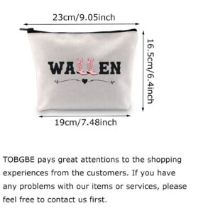 TOBGBE Singer Name Zipper Makeup Bag Country Music Lover Gift Album Inspired Gift Song Gift Music Merchandise (WA bag)