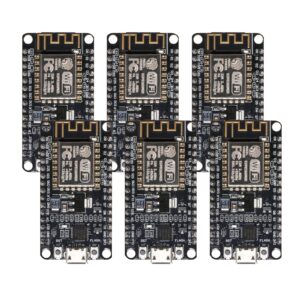 alinan 6pcs esp8266 nodemcu v3 cp2102 esp-12f internet wifi development board open source serial wireless module for arduino ide/micropython (esp-12f)