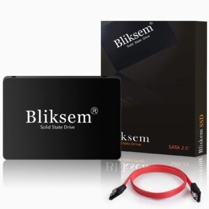 bliksem ssd 256gb with sata cable h650 sata iii 6gb/s 2.5″7mm 3d nand internal hard drive up to 500mb/s solid state drive for laptop and pc (black 256gb)