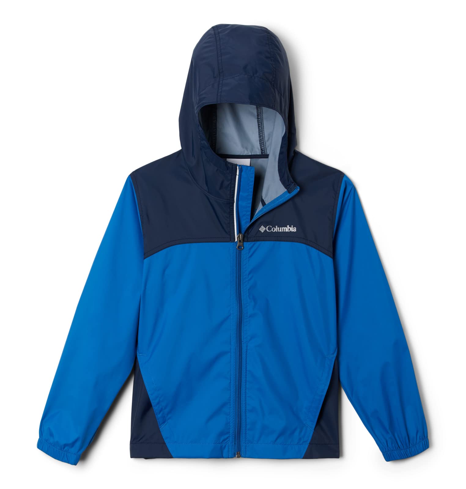 Columbia Youth Boys Glennaker Rain Jacket, Bright Indigo/Collegiate Navy, Small