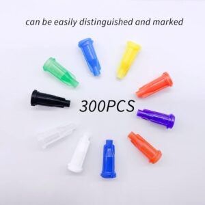 300 Pack Luer Lock Cap Syringe Caps for Luer Slip Lock Tip