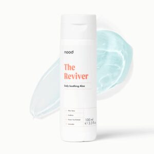 nood the reviver, aloe vera and azulene gel, soothes skin after ipl laser hair removal treatment, lavender and green tea extracts, 1 bottle (3.3 fl oz)