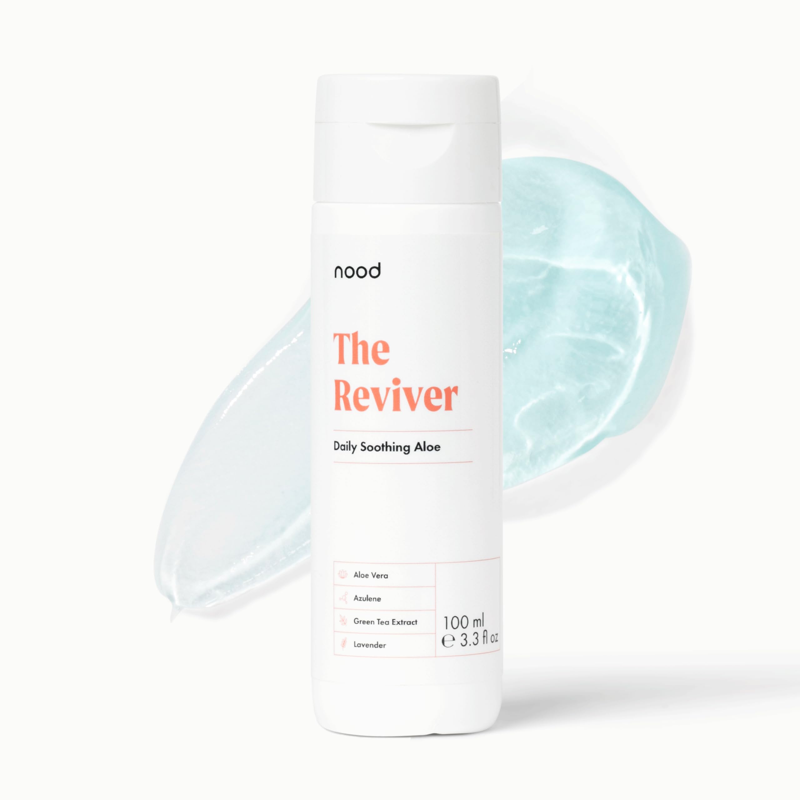 Nood The Reviver, Aloe Vera and Azulene Gel, Soothes Skin After IPL Laser Hair Removal Treatment, Lavender and Green Tea Extracts, 1 Bottle (3.3 fl oz)