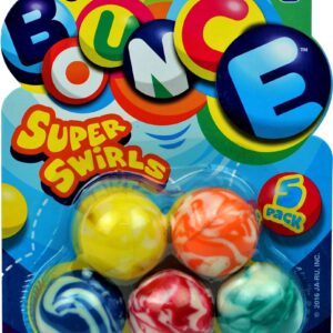 JA-RU Bouncy Balls Superballs Super Hi Bounce (2 Packs, 5 Balls Each) Fidget Bouncy Ball Small Toys Party Favors for Kids Toy Racquetball Bulk Kids Prize Premium Gift Includes Sticker 973-2s