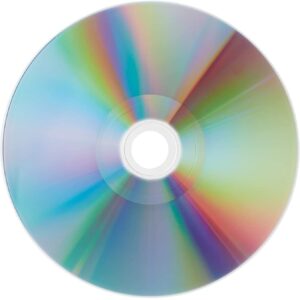 AcePlus 100 Shiny Silver DVD-R Recordable Discs with Metalized Hubs in 16x Recording Speed and 4.7 GB of Data (100-pk Cakebox)