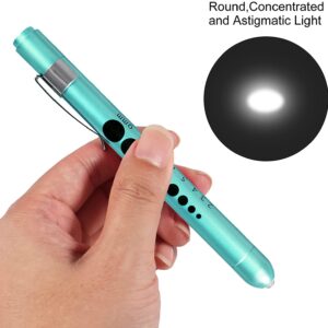 AOICRIE Diagnostic Medical Penlight, Mini Reusable LED Penlight Flashlight Pen Torch, Torch Doctor Nurse Emergency Pen Light with Pupil Gauge and Ruler