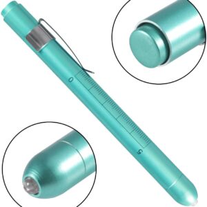 AOICRIE Diagnostic Medical Penlight, Mini Reusable LED Penlight Flashlight Pen Torch, Torch Doctor Nurse Emergency Pen Light with Pupil Gauge and Ruler