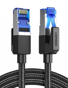 ugreen braided cat 8 ethernet cable 6ft bundle with ethernet adapter for fire tv stick