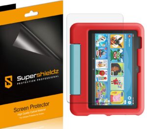 supershieldz (3 pack) designed for all-new fire 7 kids tablet 7-inch (12th generation - 2022 release) screen protector, high definition clear shield (pet)